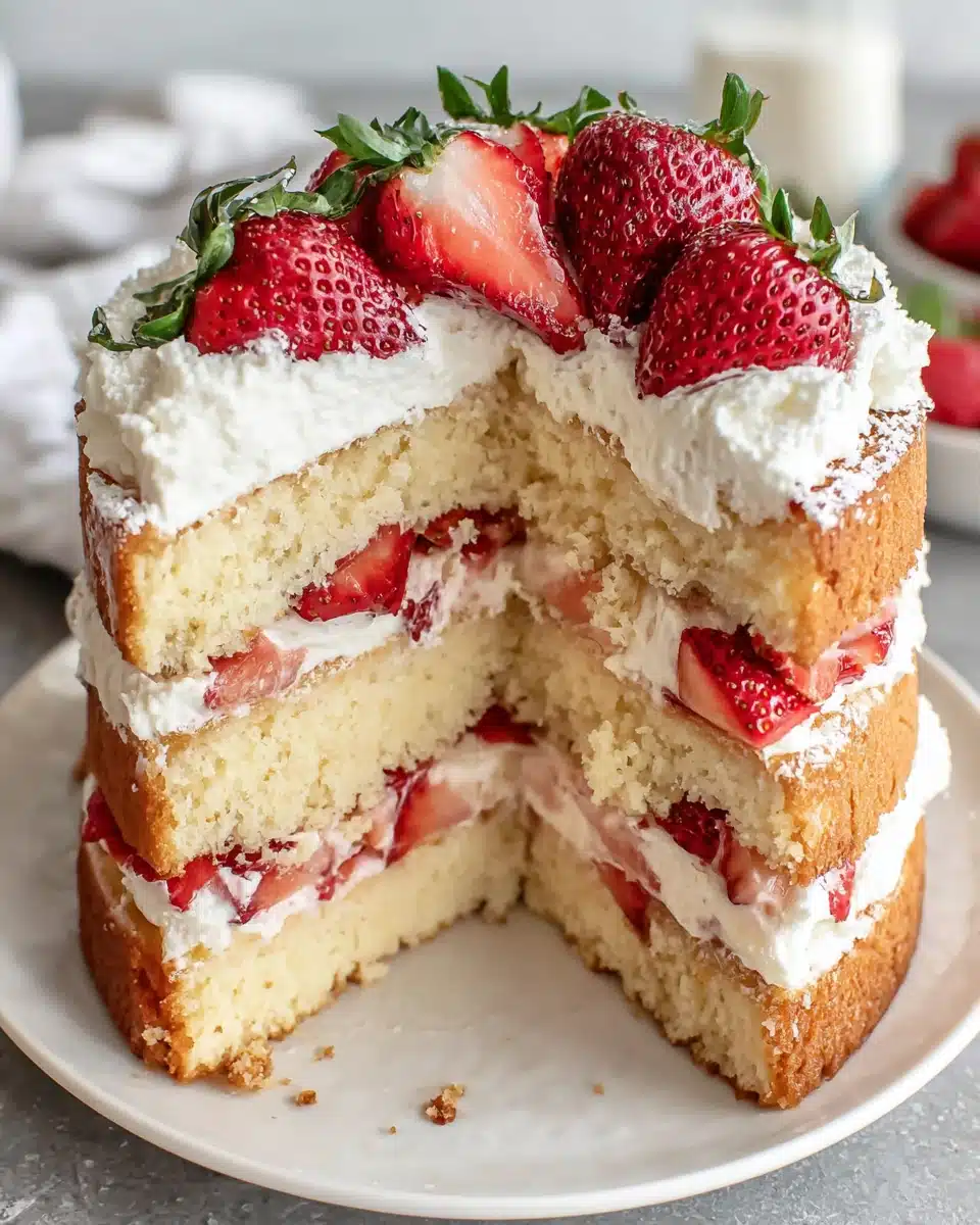 Strawberry Vanilla Cake Recipe